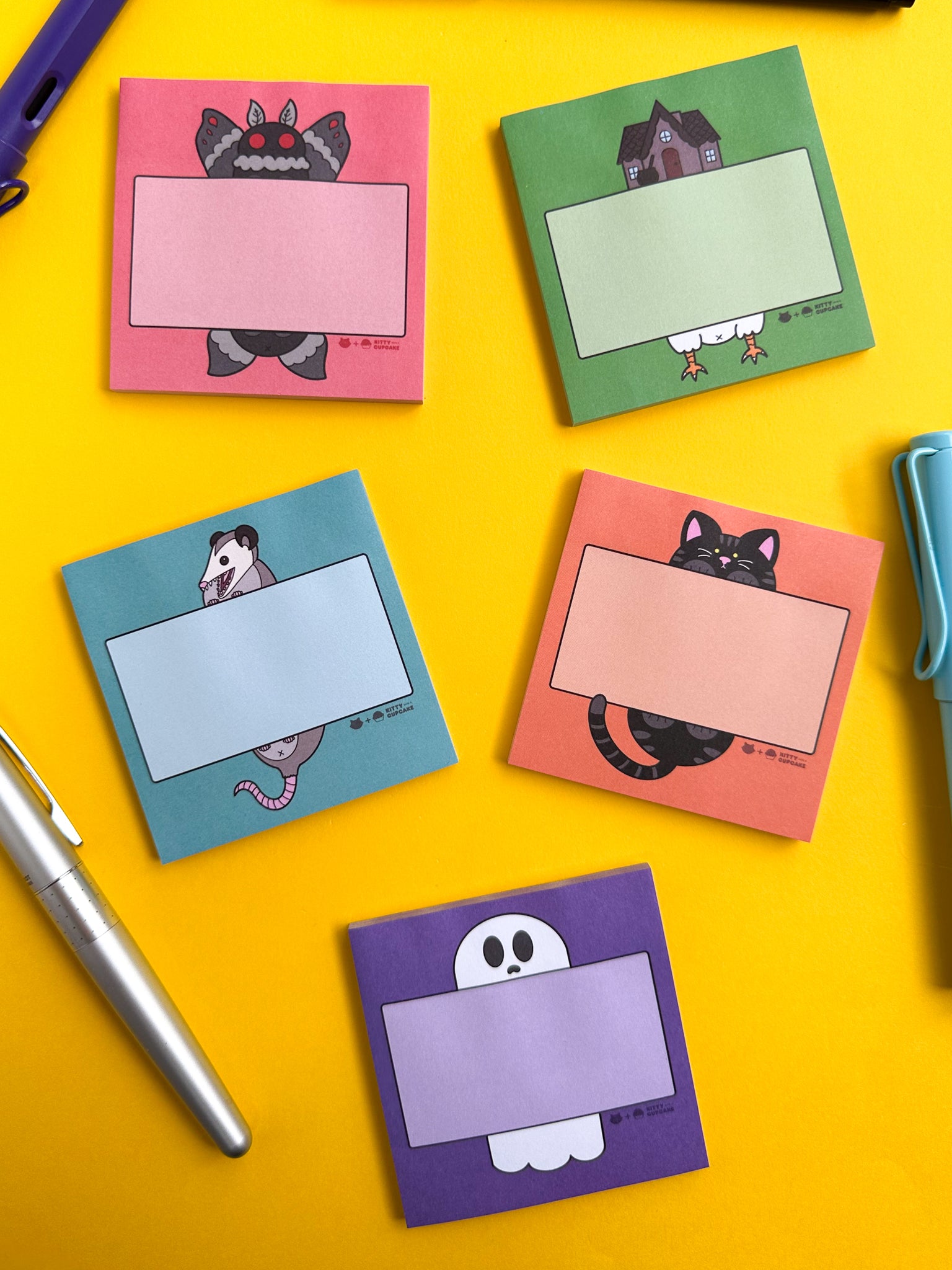 Sticky Notes – Kitty With A Cupcake