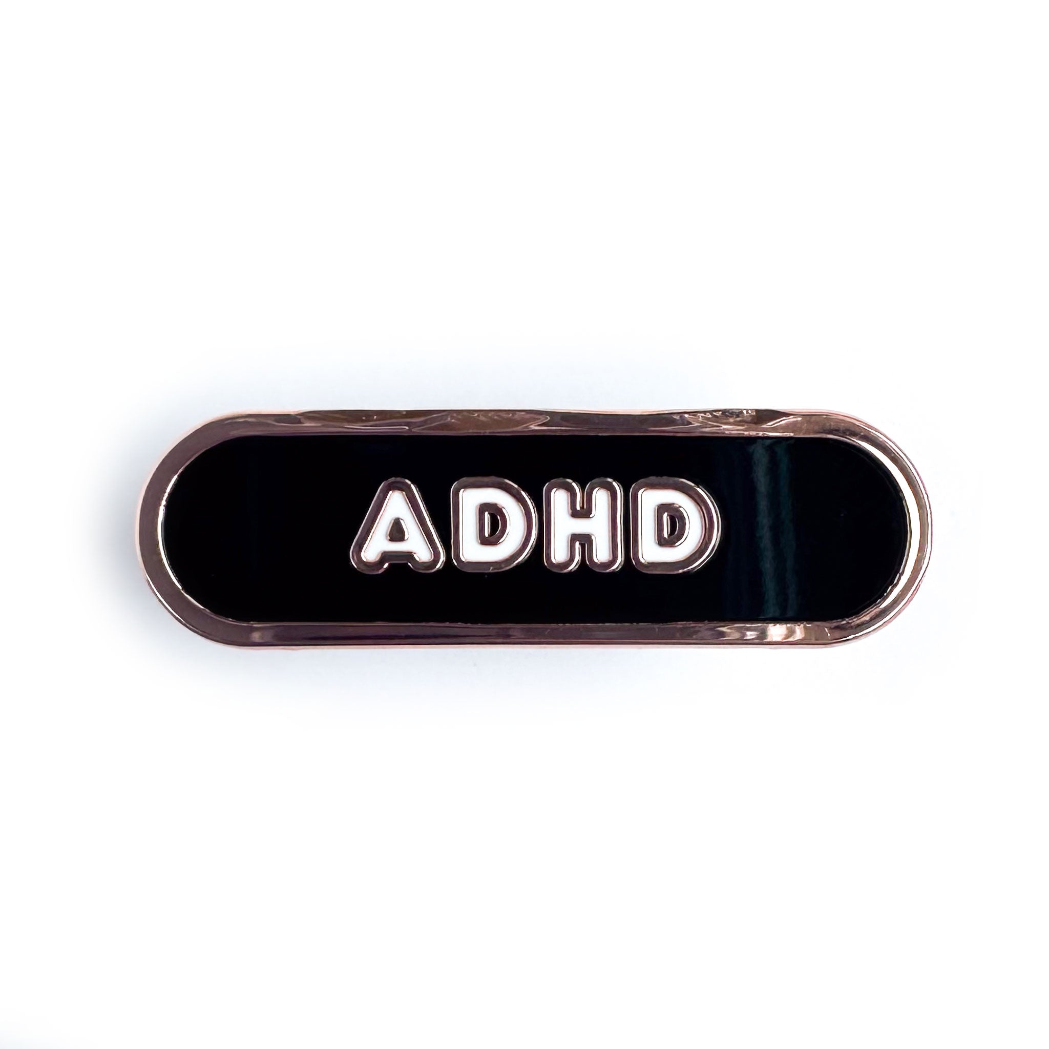 ADHD Accessibility Plaque Enamel Pin – Kitty With A Cupcake