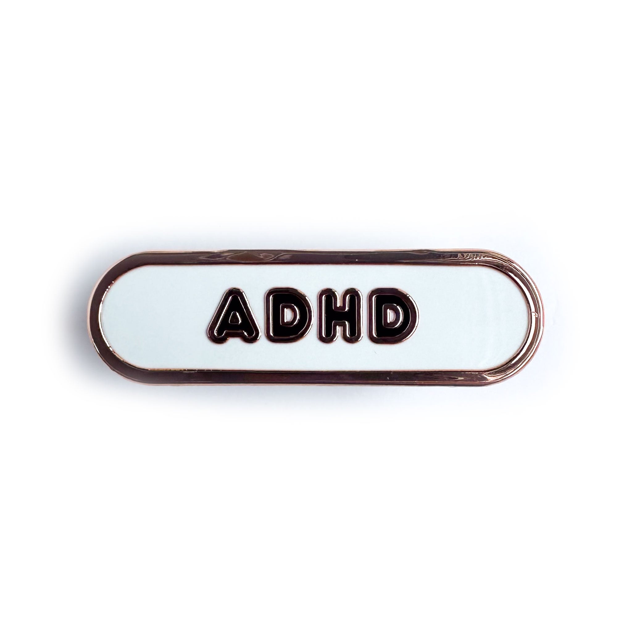 ADHD Accessibility Plaque Enamel Pin – Kitty With A Cupcake