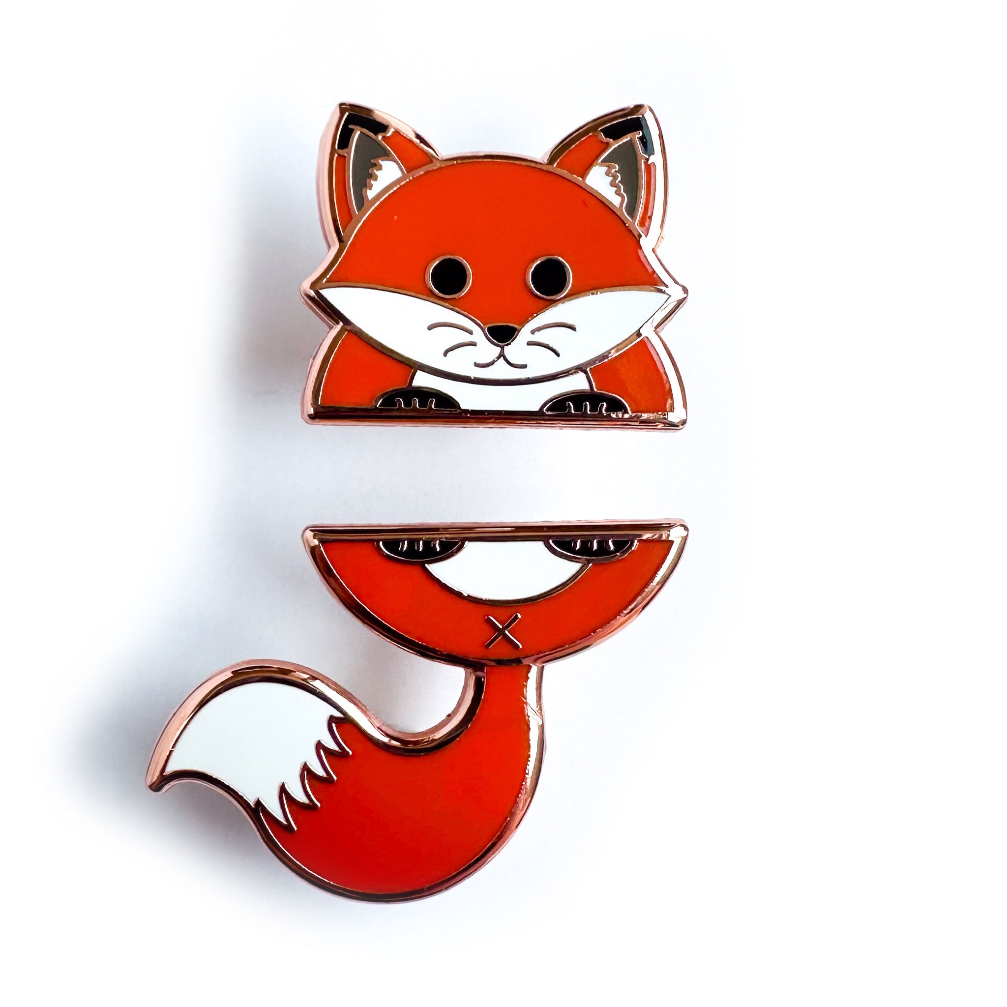 Fox Pride Pal Enamel Pin Set – Kitty With A Cupcake