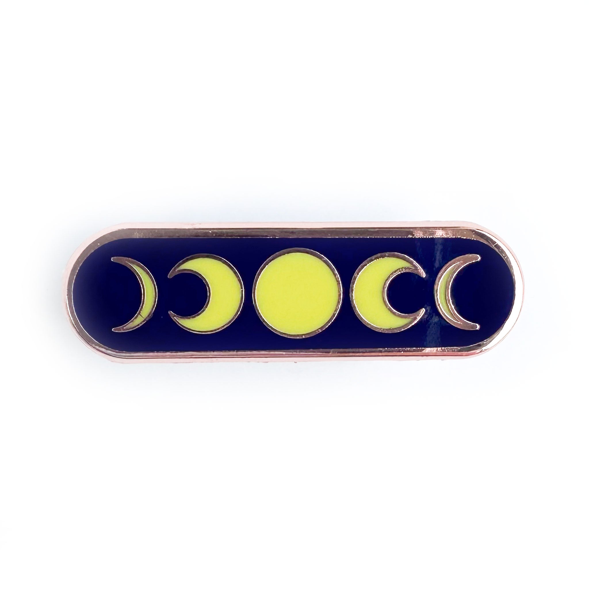 Moon Phases Personality Plaque Enamel Pin Kitty With A Cupcake 7151