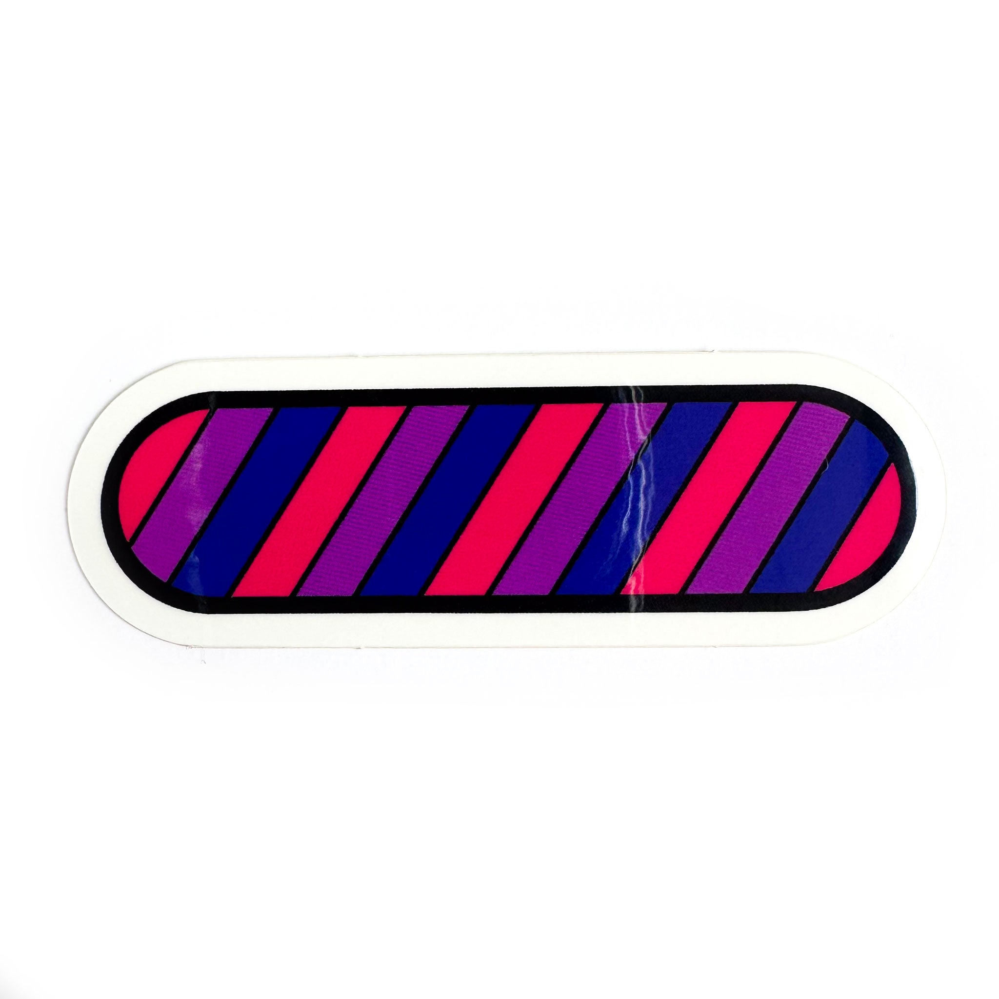 Bisexual Pride Plaque Sticker – Kitty With A Cupcake